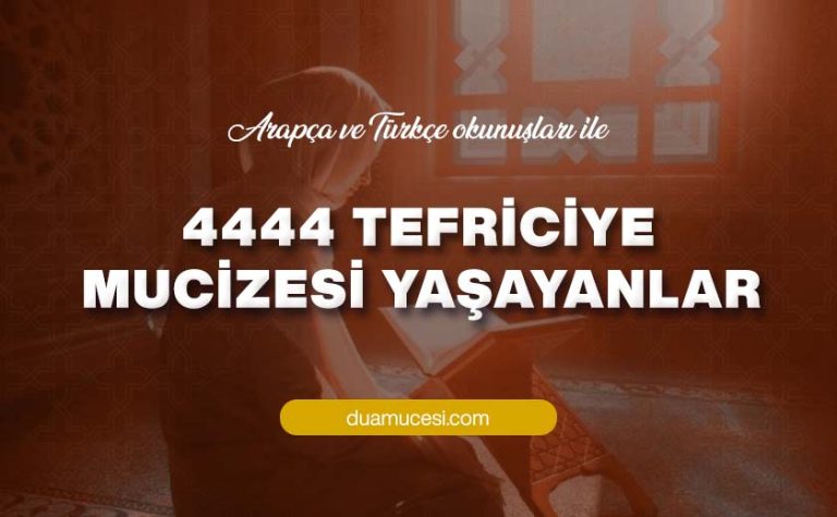 4444 Tefriciye Mucizesi Yaşayanlar - Salatı Mucizeleri Yorumları